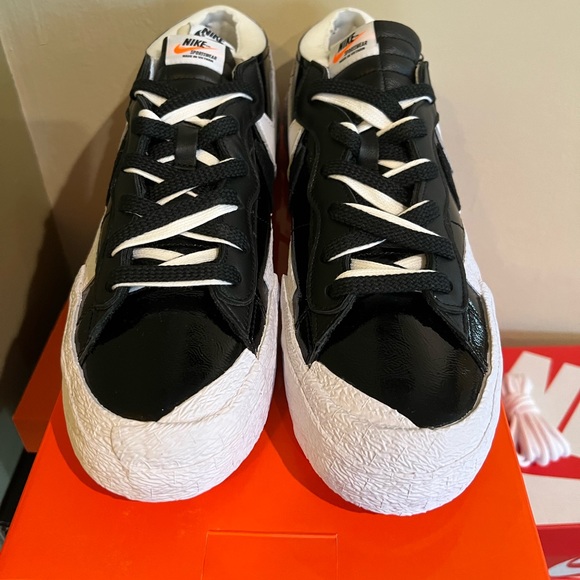Nike | Shoes | Nike X Sacai Blazer Low Black Patent With Og Box Extra ...